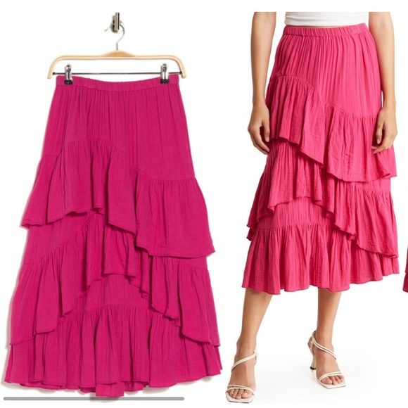Trina Turk | Skirts | Trina Turk Day Off Ruffle Skirt | Poshmark